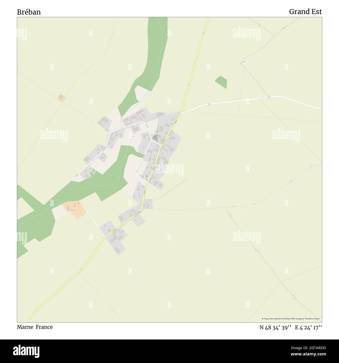 Bréban, Marne, France, Grand Est, N 48 34' 39'', E 4 24' 17'', map ...