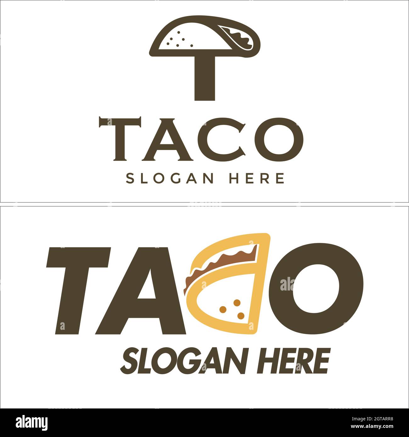 Set traditional mexican food logo hi-res stock photography and images ...