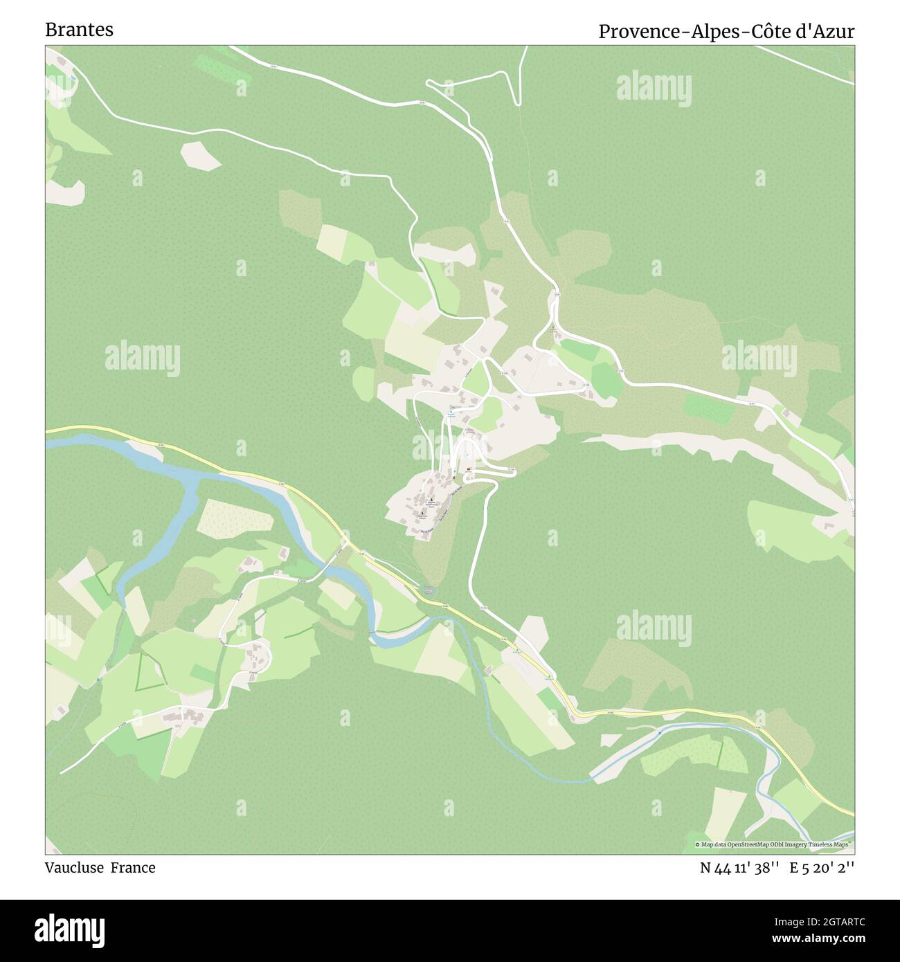 Brantes, Vaucluse, France, Provence-Alpes-Côte d'Azur, N 44 11' 38'', E ...