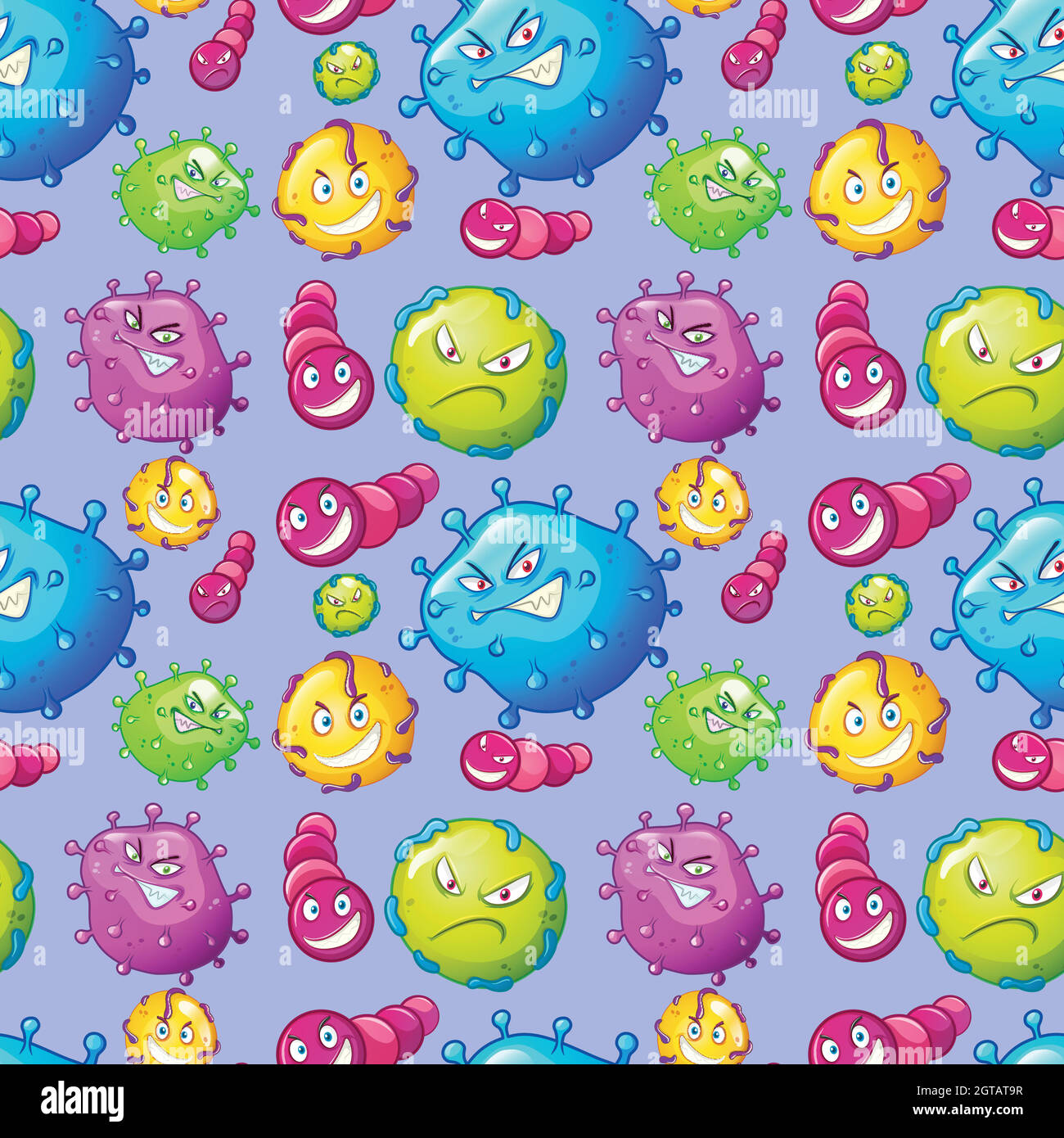 Seamless background with germs Stock Vector Image & Art - Alamy