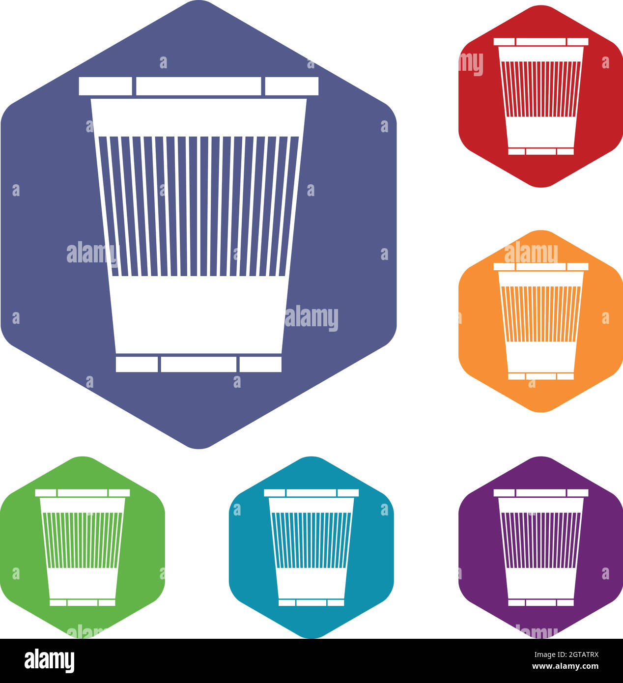 Trash can icons set Stock Vector Image & Art - Alamy