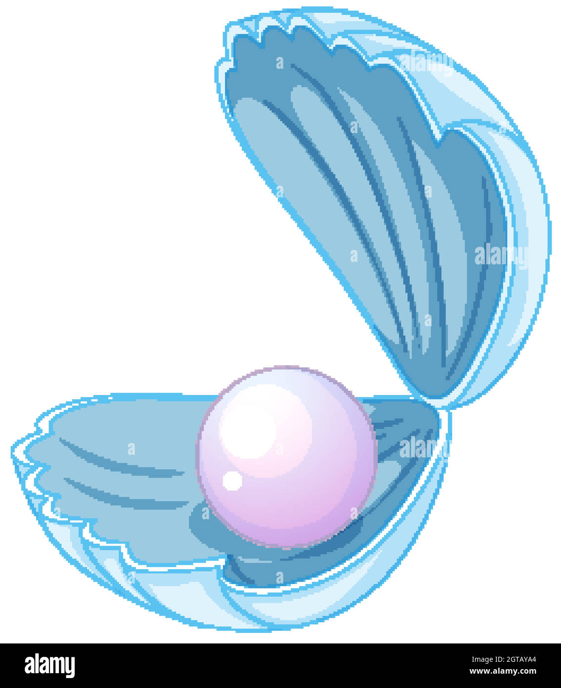 Isolated pearl in the shell Stock Vector Image & Art - Alamy