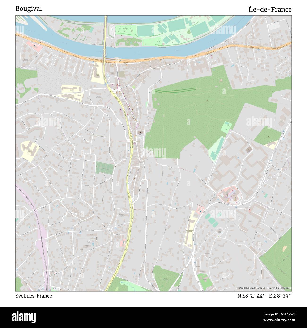 Yvelines map bougival hi-res stock photography and images - Alamy