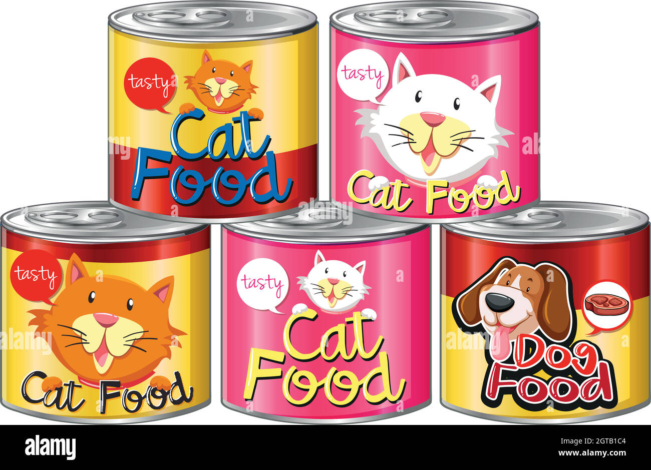 Pet food Stock Vector Images - Alamy
