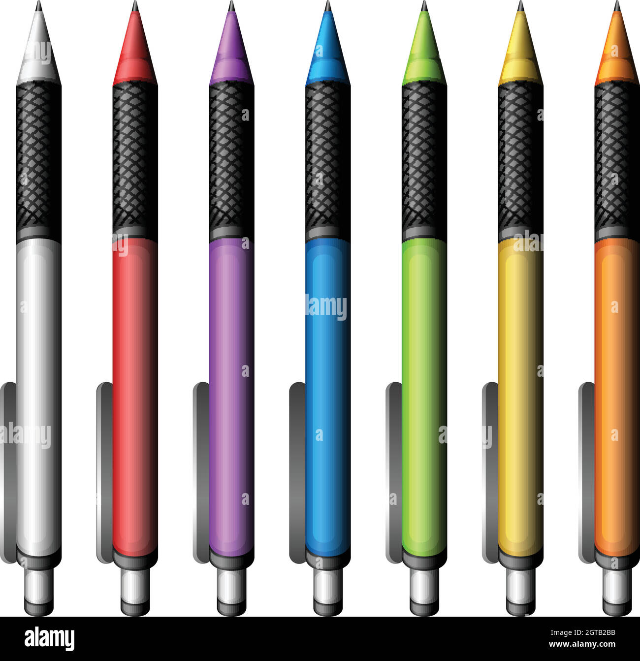 Long pens Stock Vector Images - Alamy