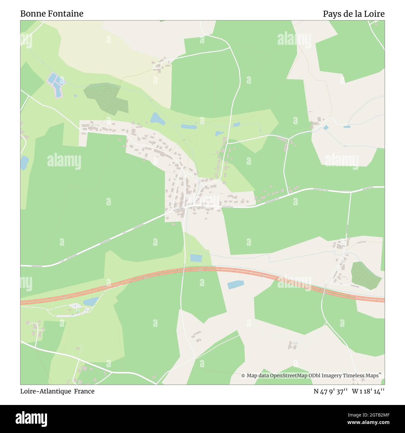 Bonne Fontaine, Loire-Atlantique, France, Pays de la Loire, N 47 9' 37 ...