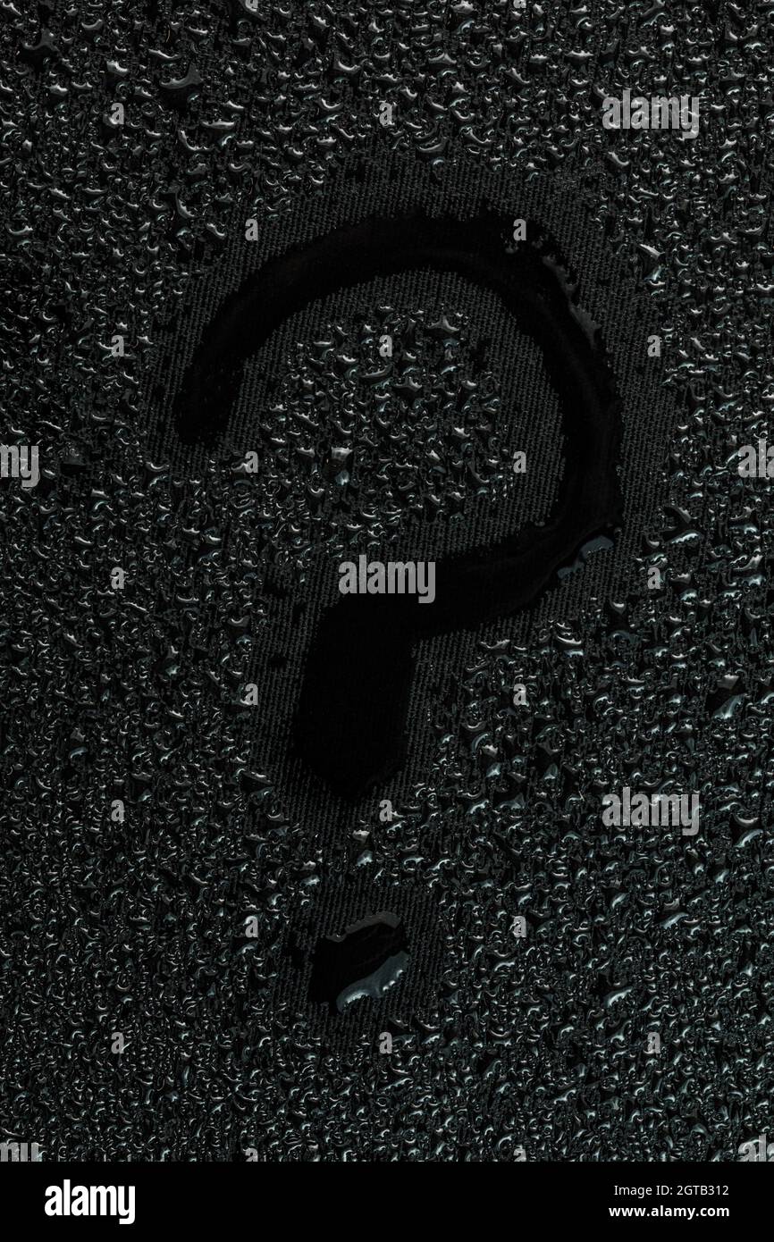 Question mark and water hi-res stock photography and images - Alamy
