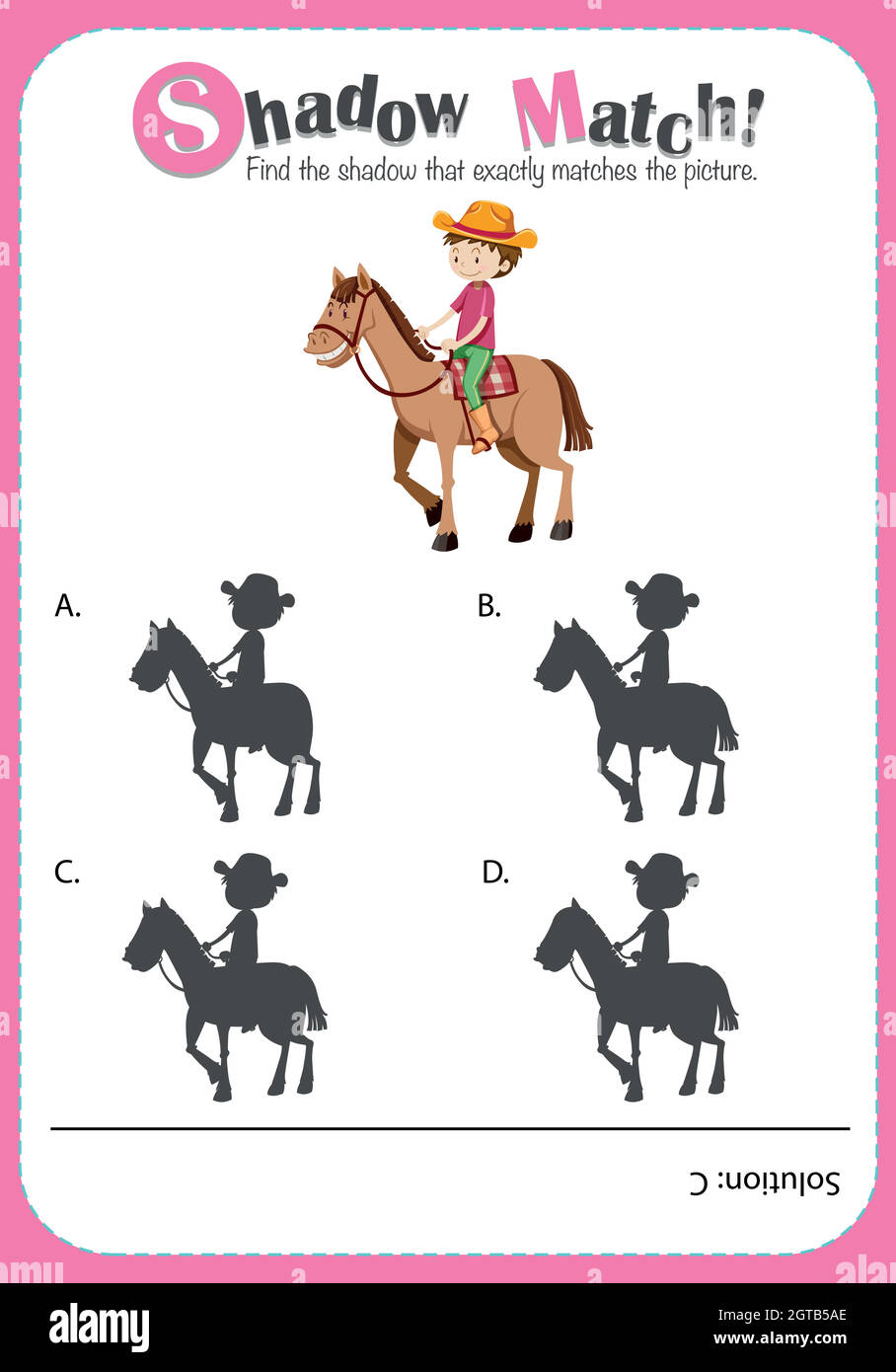 Game template for shadow matching farmer Stock Vector Image & Art - Alamy