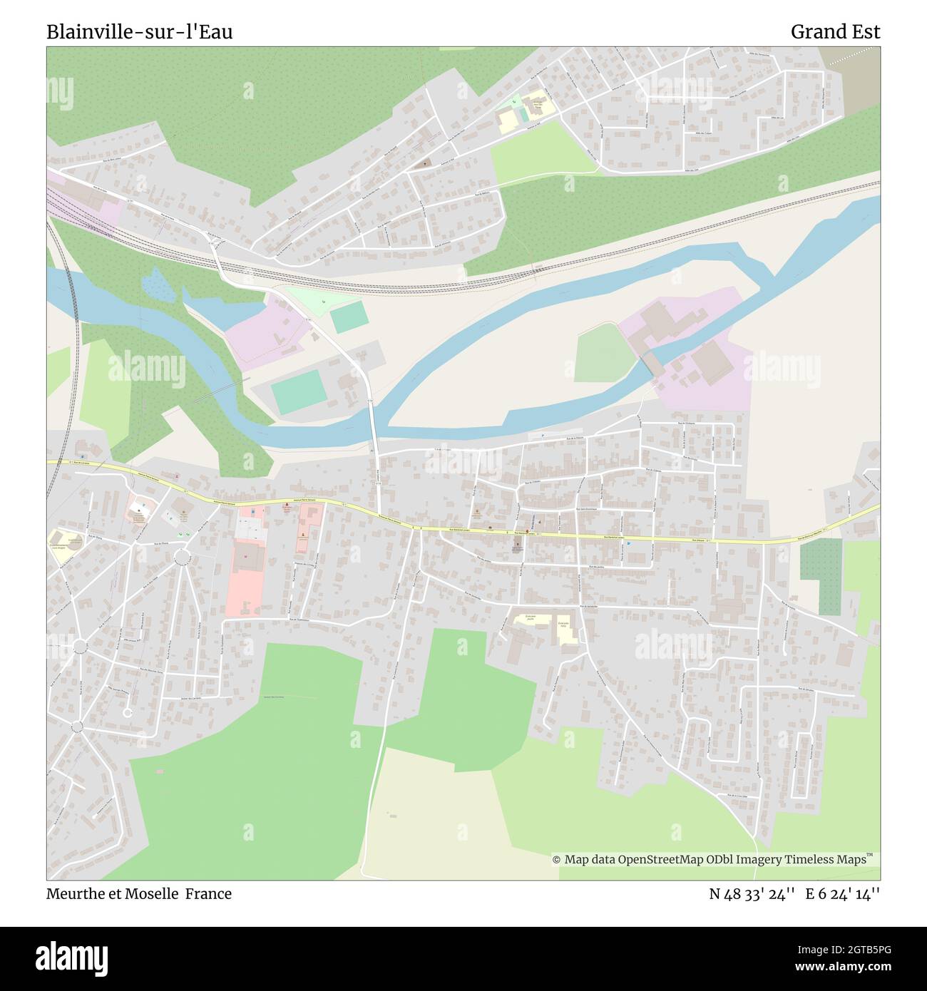 Blainville map hi-res stock photography and images - Alamy