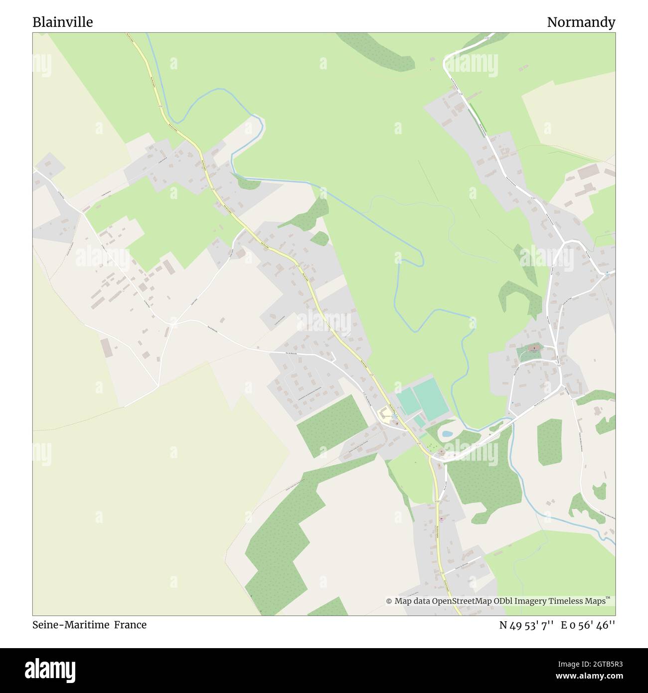 Blainville map hi-res stock photography and images - Alamy