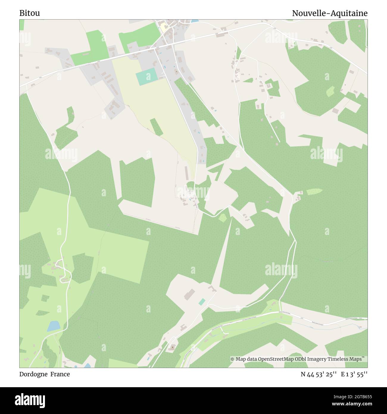 Bitou, Dordogne, France, Nouvelle-Aquitaine, N 44 53' 25'', E 1 3' 55 ...