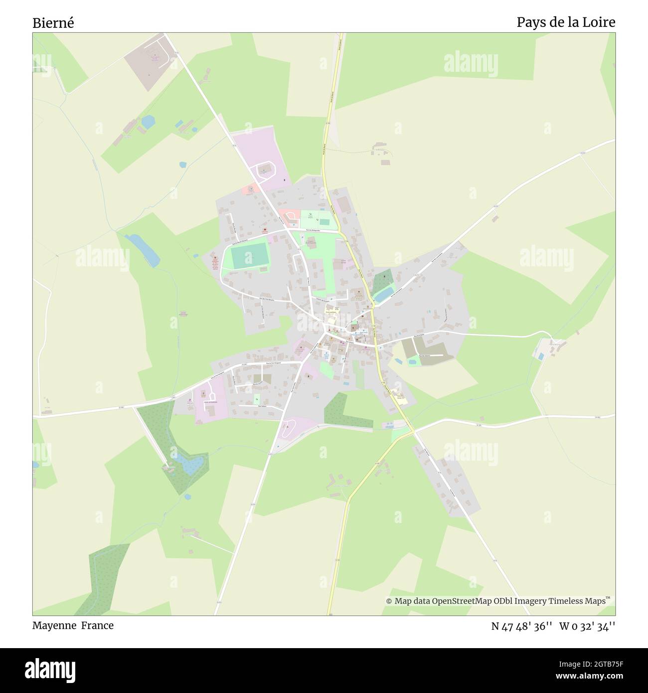 Mayenne map hi-res stock photography and images - Alamy