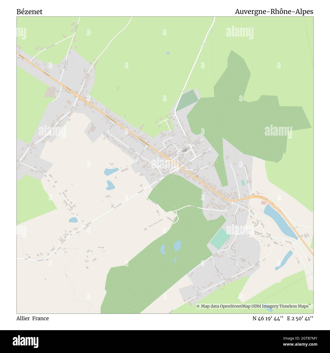 Map of allier hi-res stock photography and images - Alamy