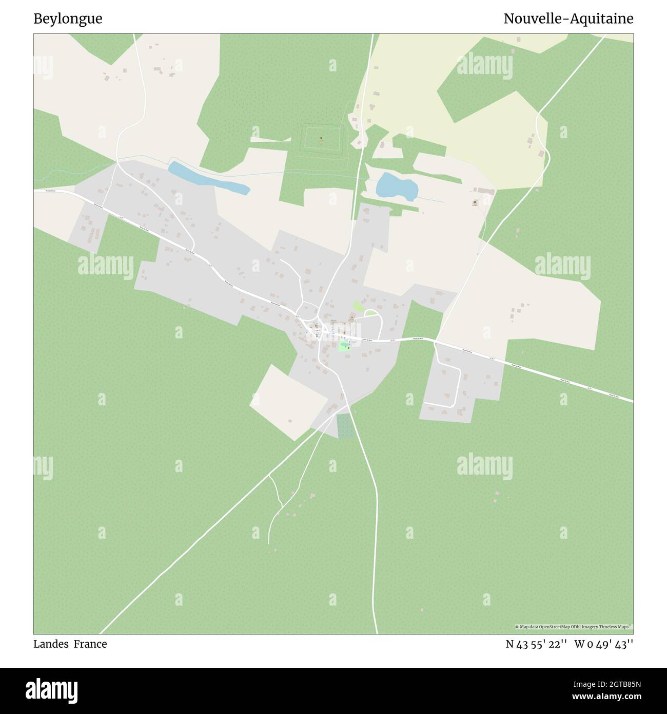 Landes france map hi-res stock photography and images - Alamy