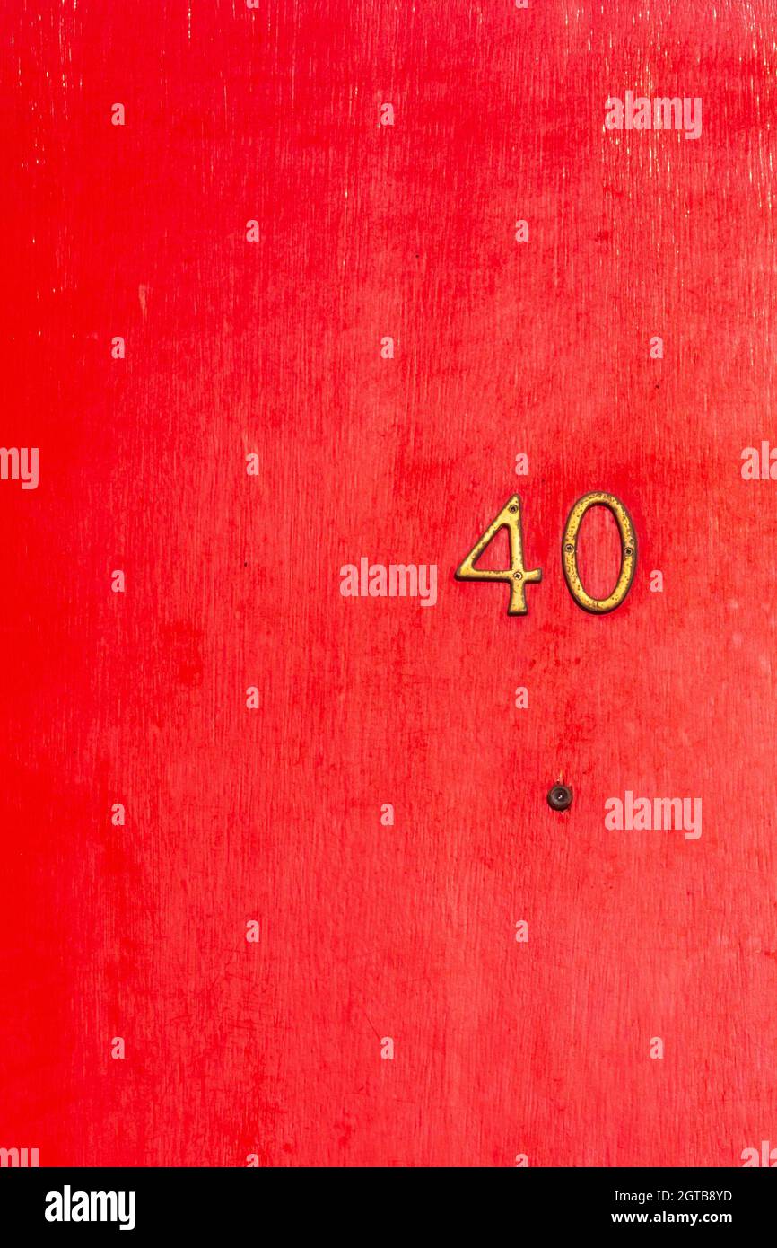 Number 40 door hi-res stock photography and images - Alamy