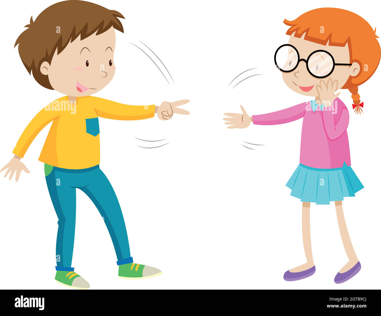 Children playing rock paper scissors Stock Vector Image & Art - Alamy