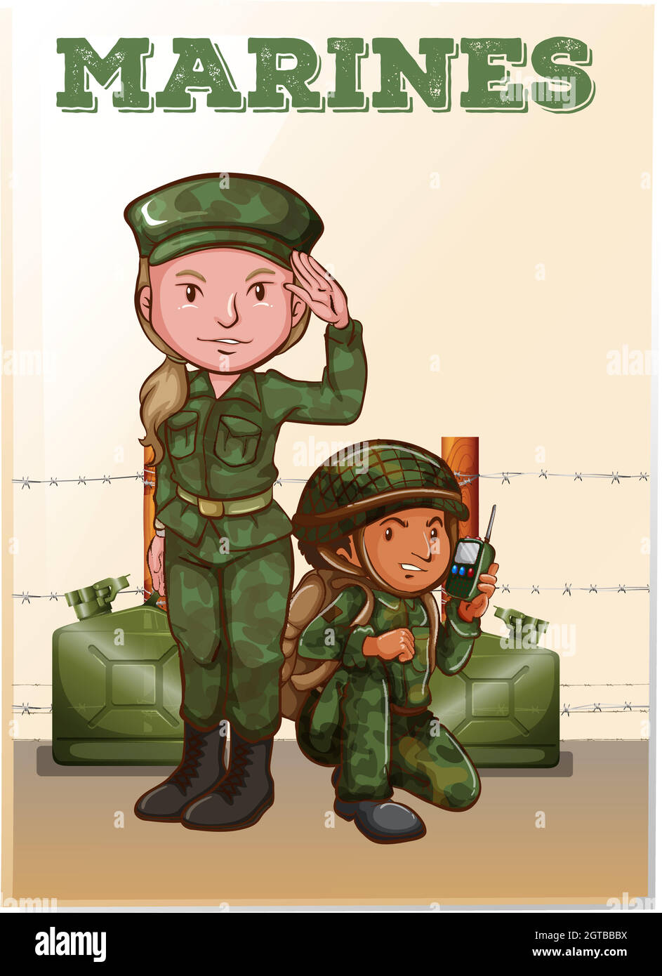 Soldiers fighting at the battle field Stock Vector Image & Art - Alamy