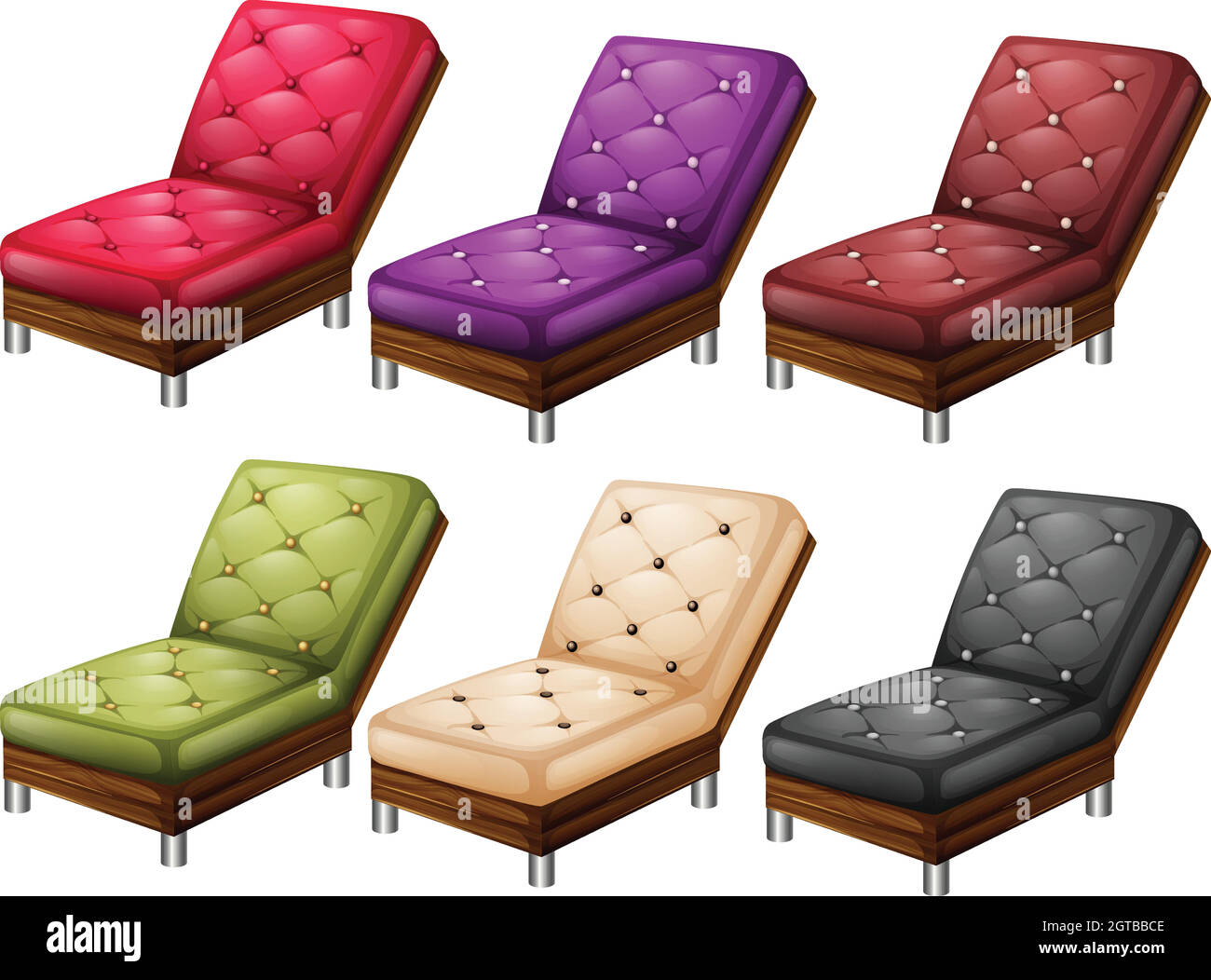 Lether chair Stock Vector Images - Alamy