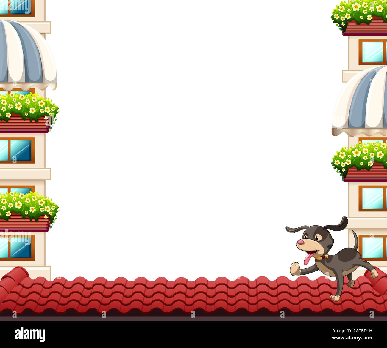 Square frame house on Stock Vector Images - Alamy