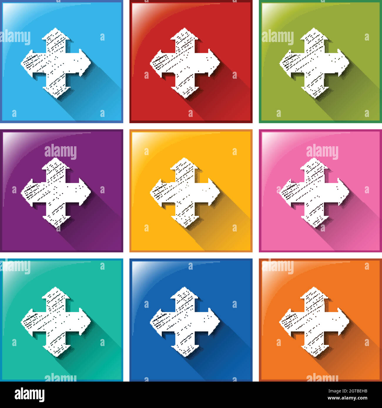 Arrow pointing right on Stock Vector Images - Alamy