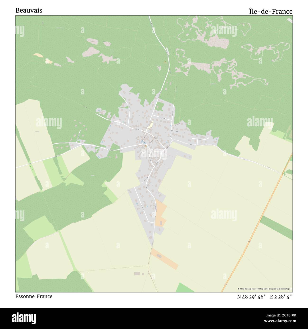 Beauvais map hi-res stock photography and images - Alamy