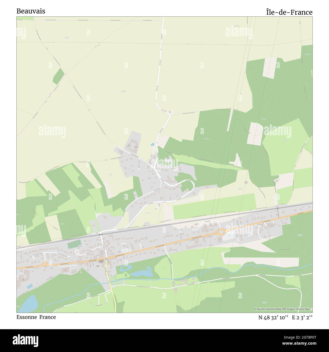 Map of beauvais hi-res stock photography and images - Alamy