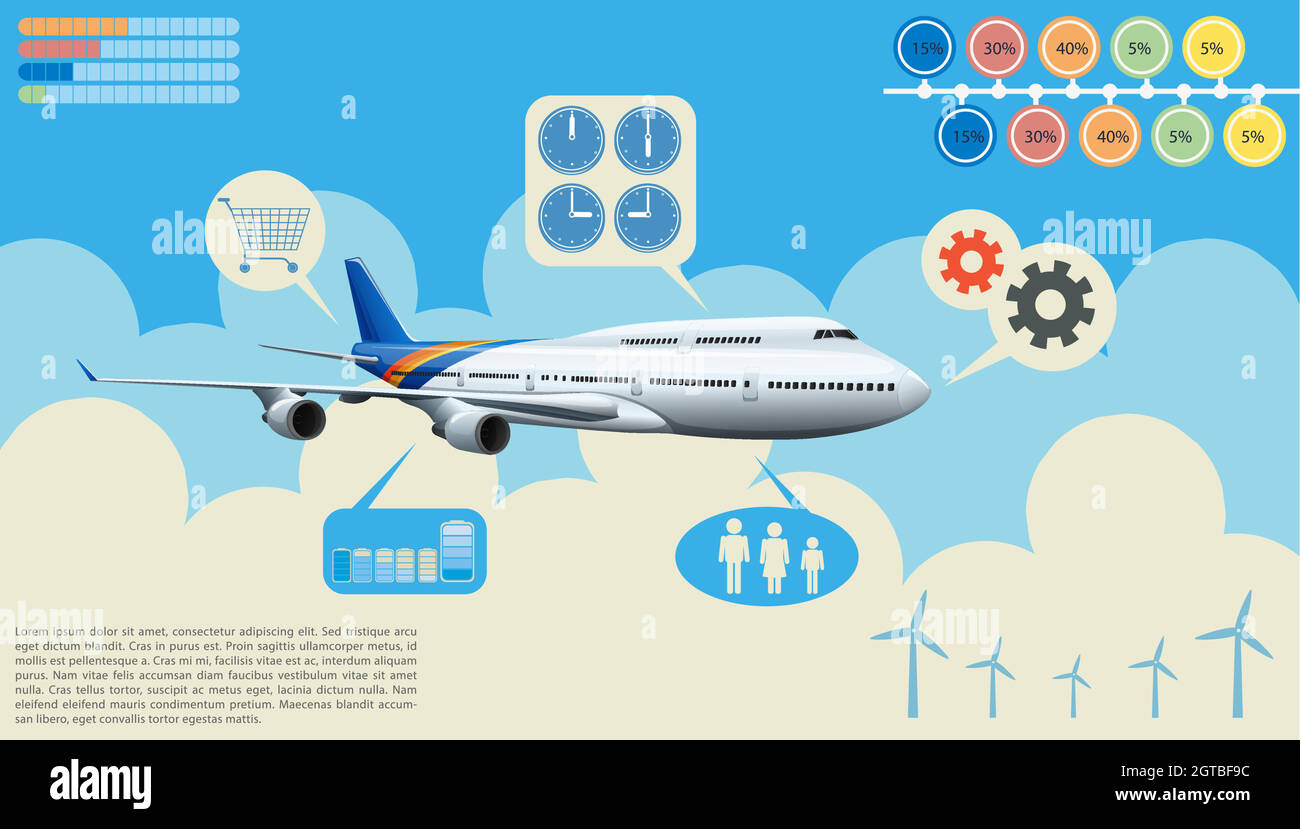 Infographics of the airplane Stock Vector Image & Art - Alamy
