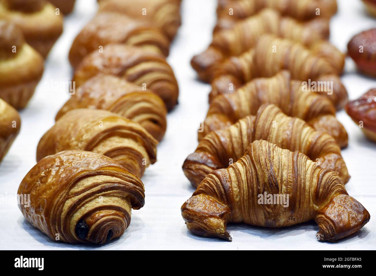 French bakery products - Lyon - France Stock Photo - Alamy