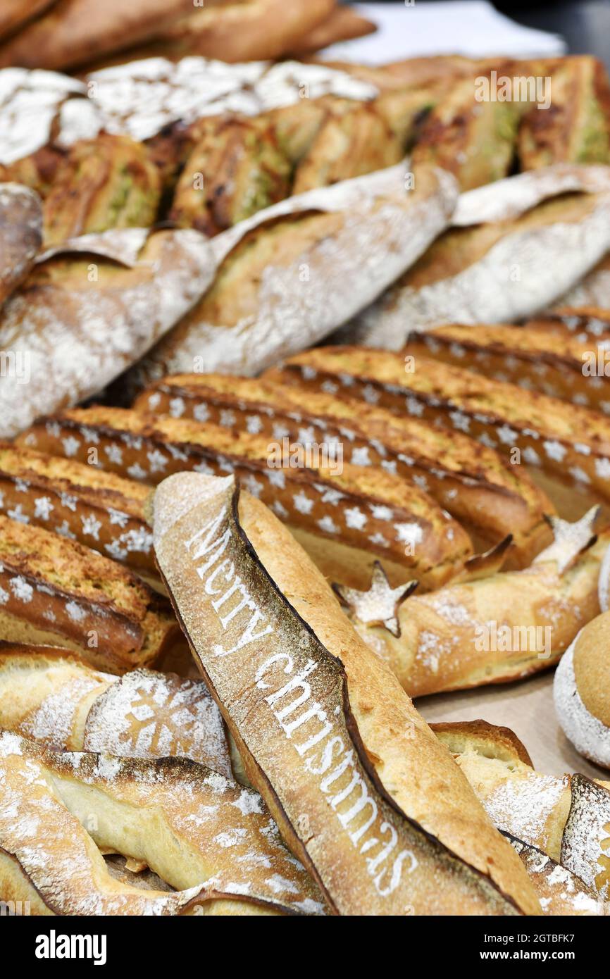 French bakery products - Lyon - France Stock Photo - Alamy