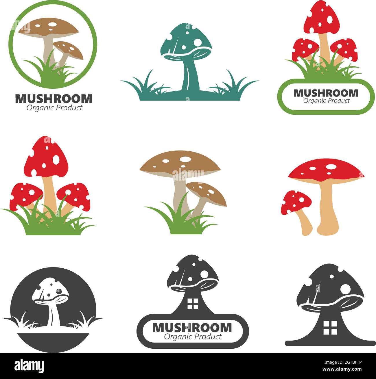 mushroom vector illustration icon design Stock Vector Image & Art - Alamy