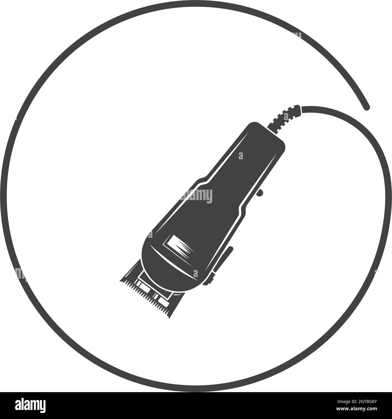 Barber Clippers Vector Logo