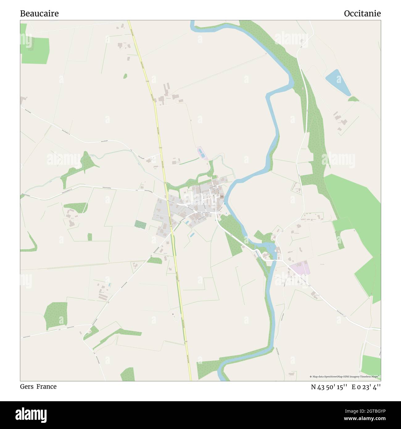 Beaucaire, Gers, France, Occitanie, N 43 50' 15'', E 0 23' 4'', map ...