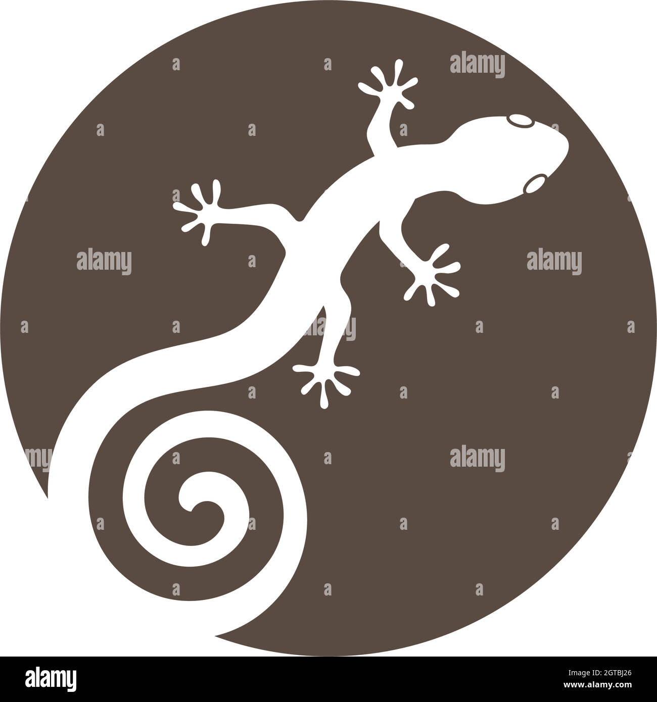 Gecko logo vector icon illustration Stock Vector Image & Art - Alamy