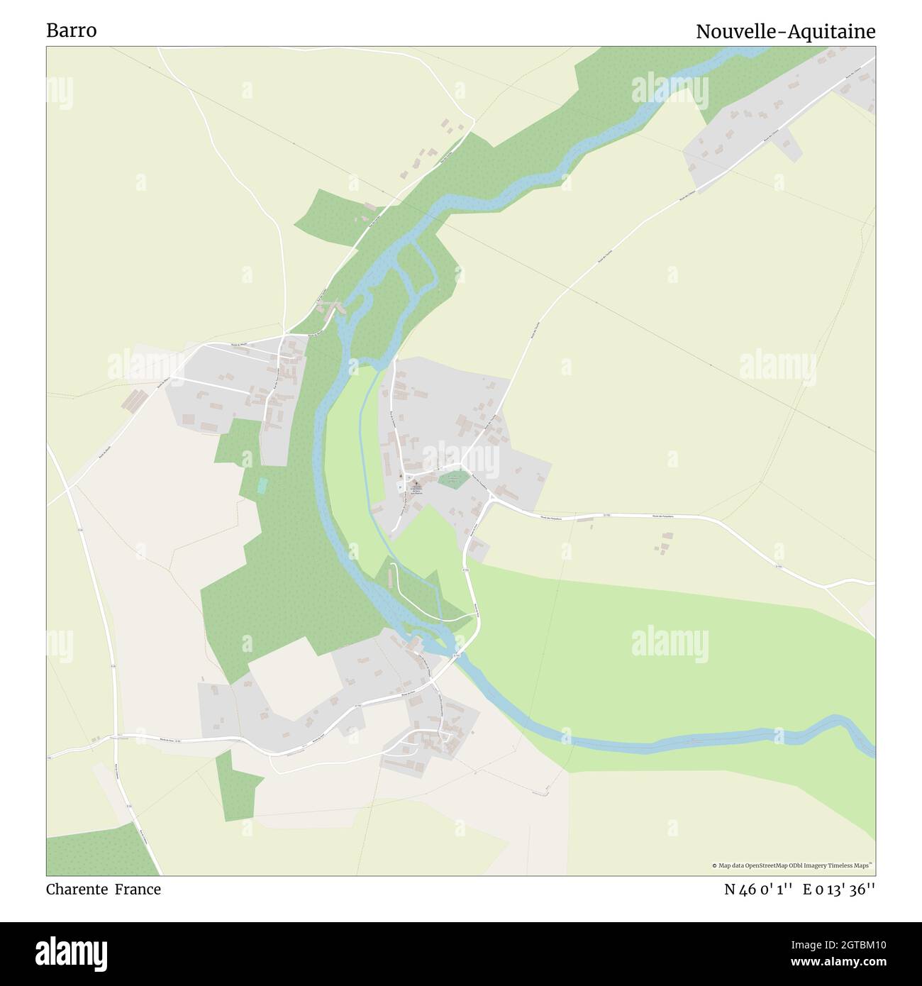Barro, Charente, France, Nouvelle-Aquitaine, N 46 0' 1'', E 0 13' 36 ...