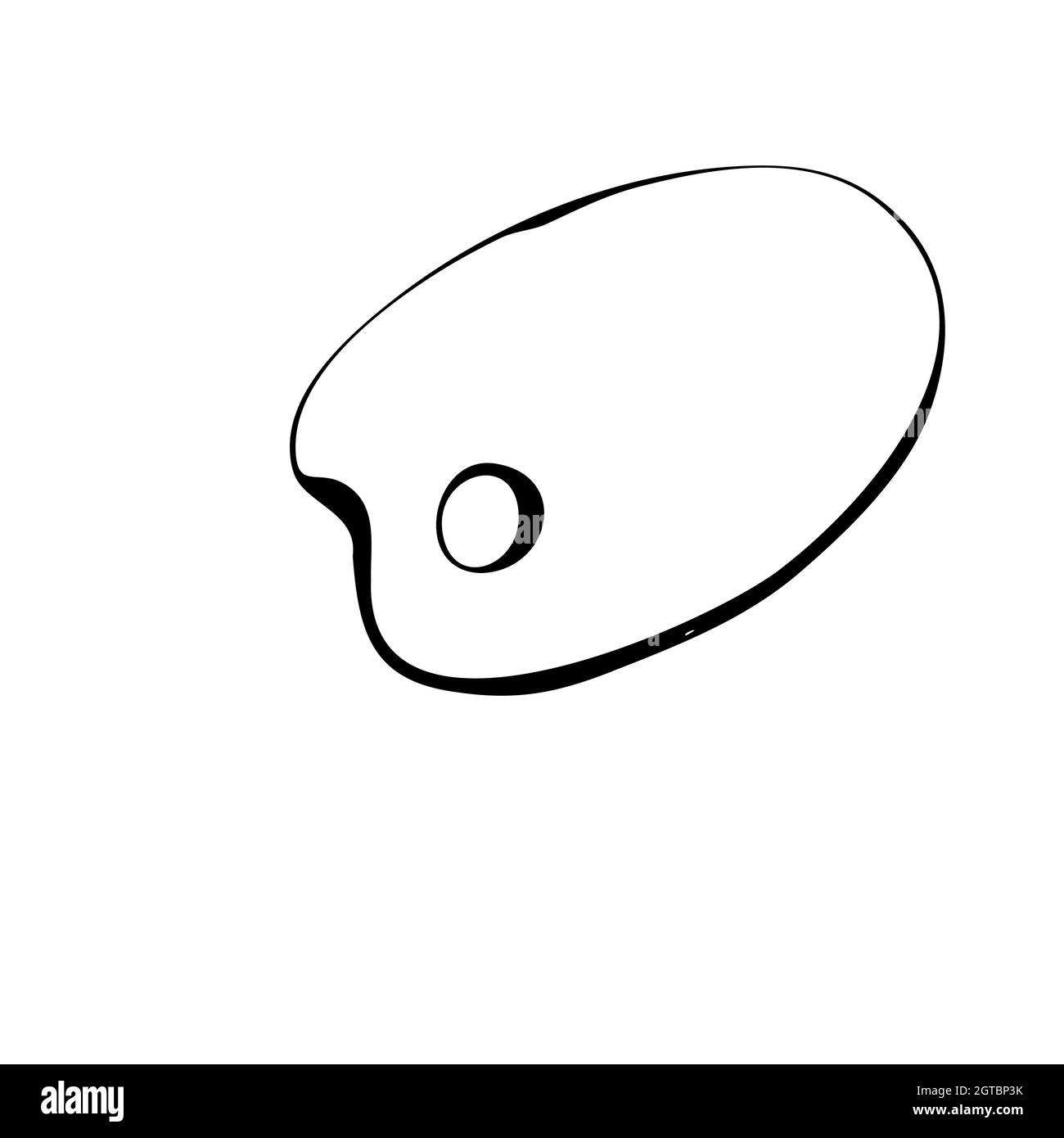 School supplies. A palette for paints. Vector illustration Stock Vector ...