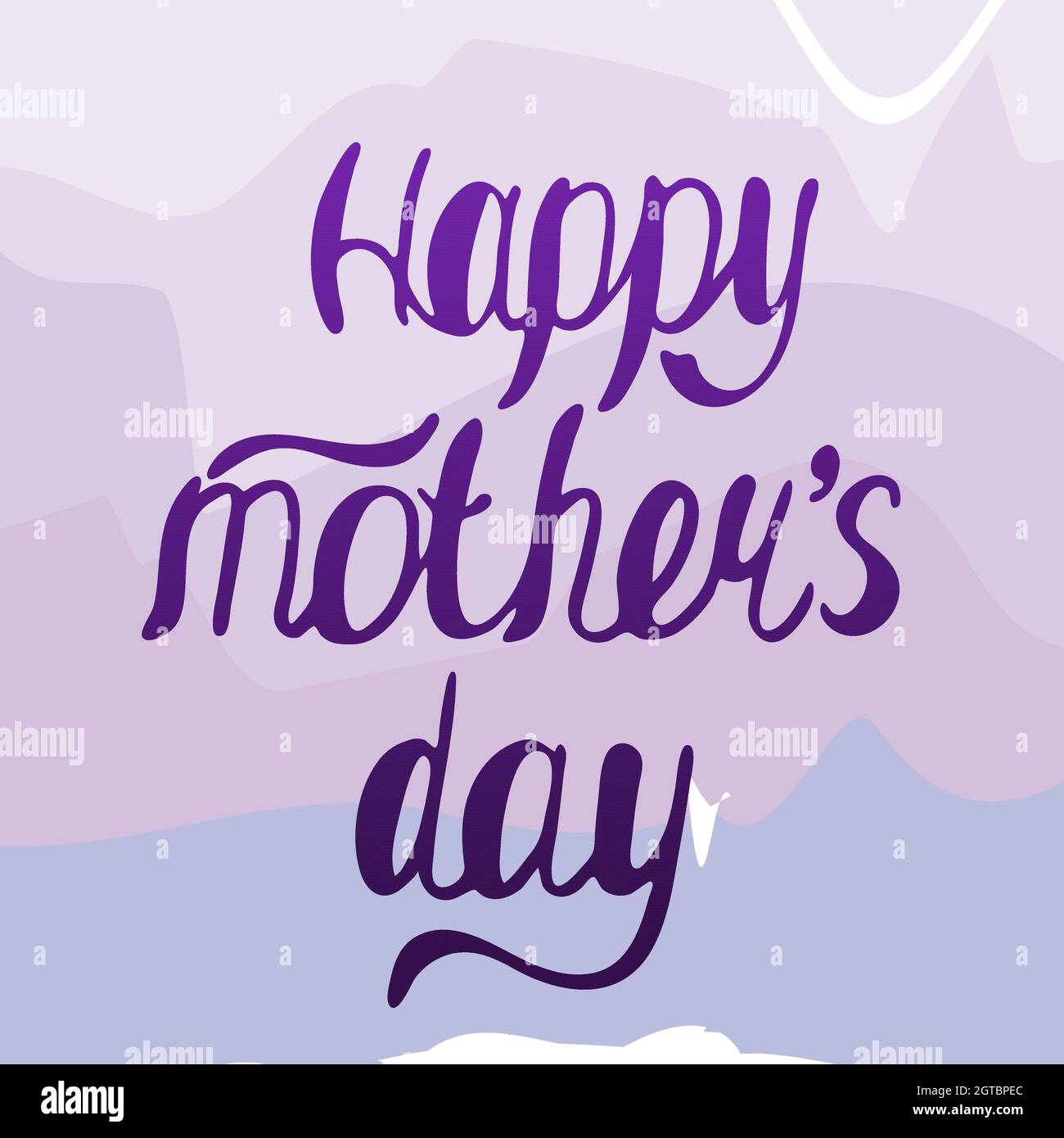 Happy mother s Day lettering on an abstract purple background. Vector ...