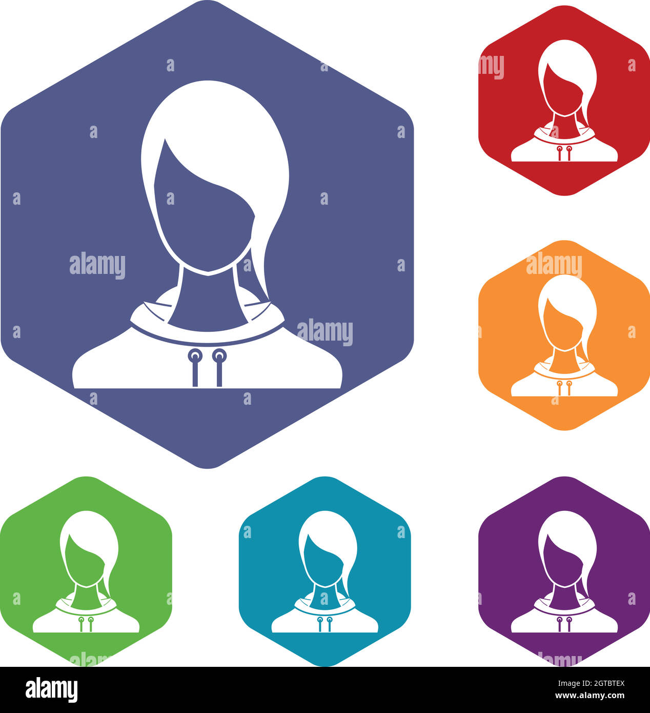 Woman icons set Stock Vector Image & Art - Alamy