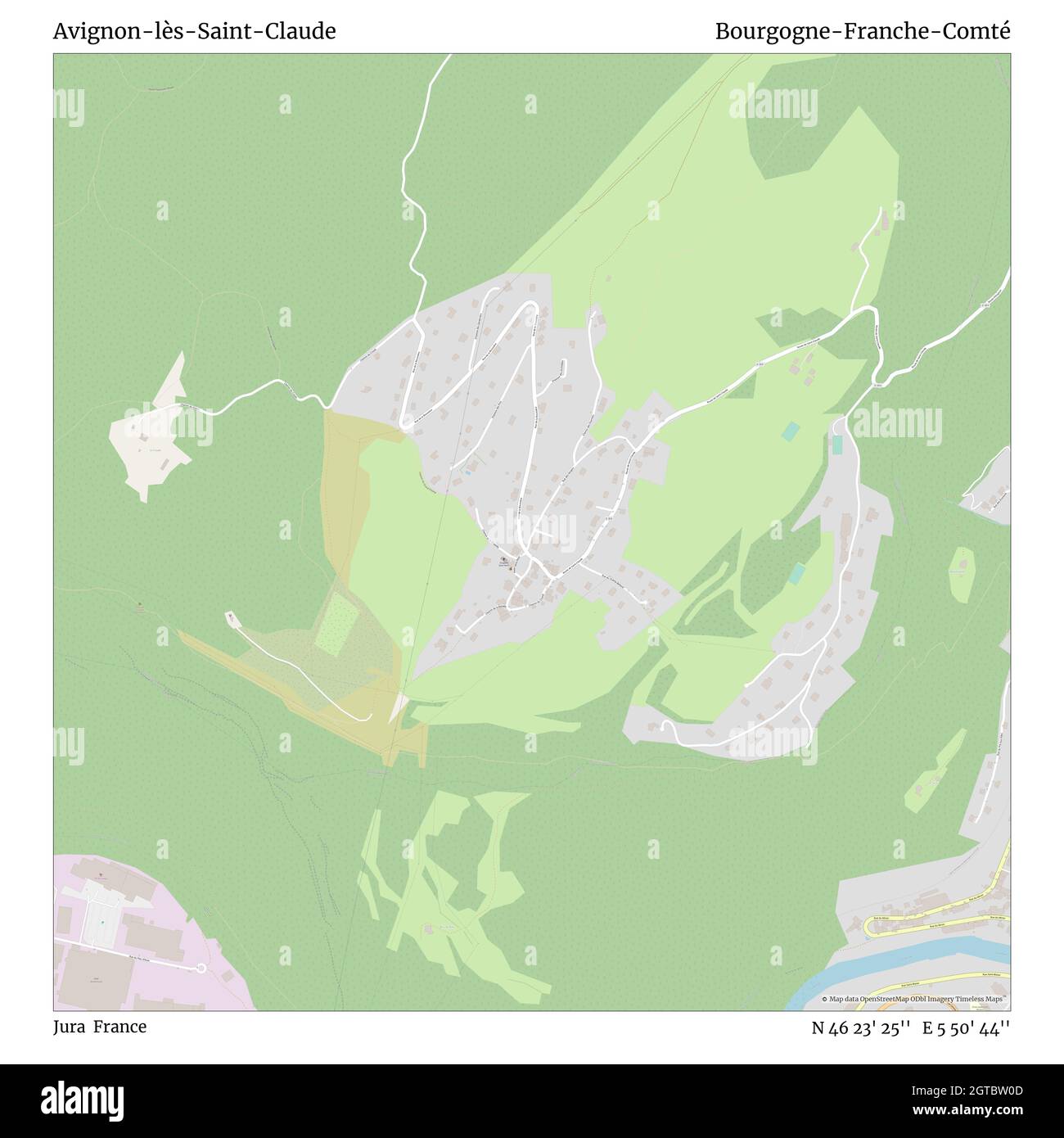 Avignon-lès-Saint-Claude, Jura, France, Bourgogne-Franche-Comté, N 46 ...
