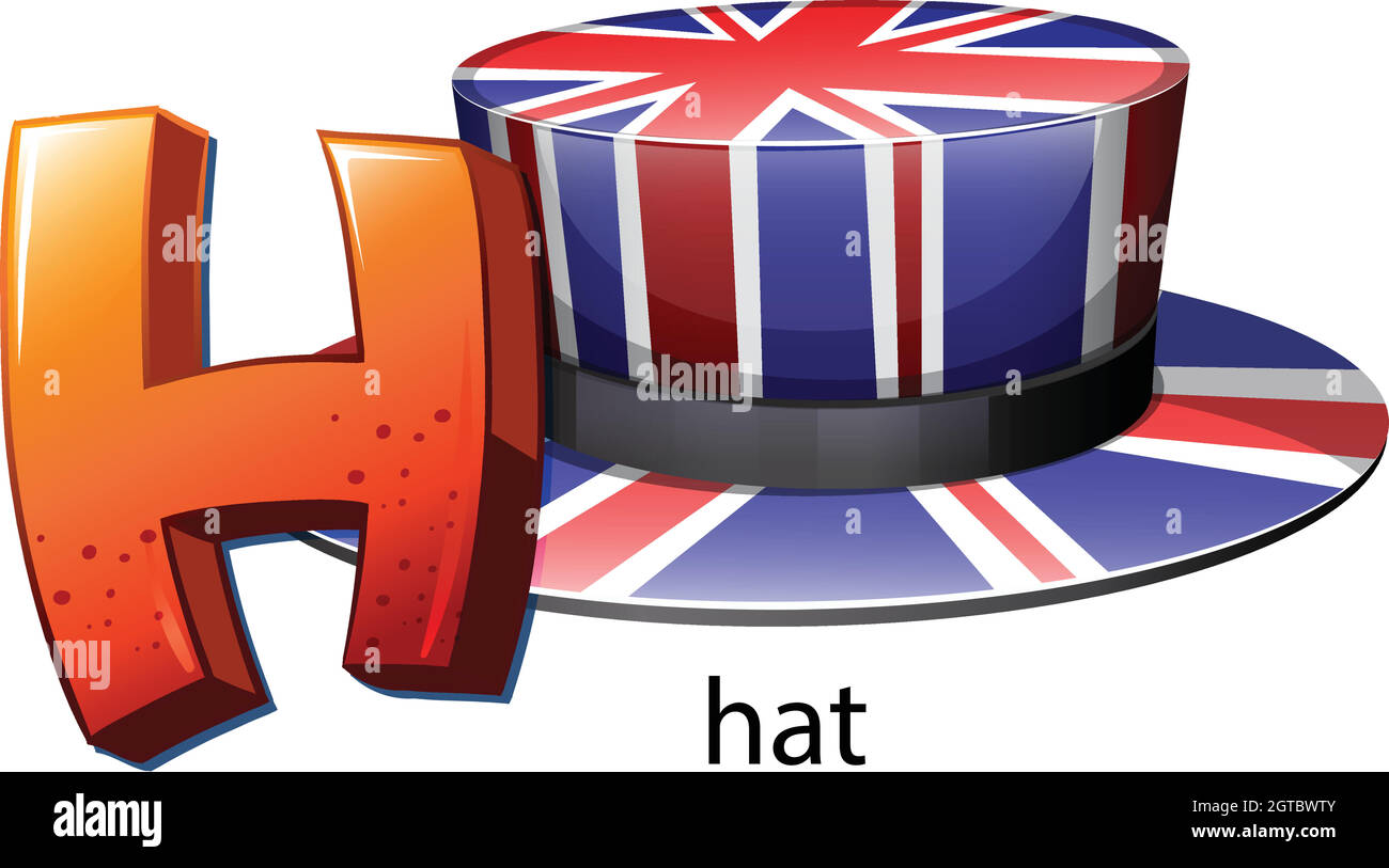 A letter H for hat Stock Vector Image & Art - Alamy