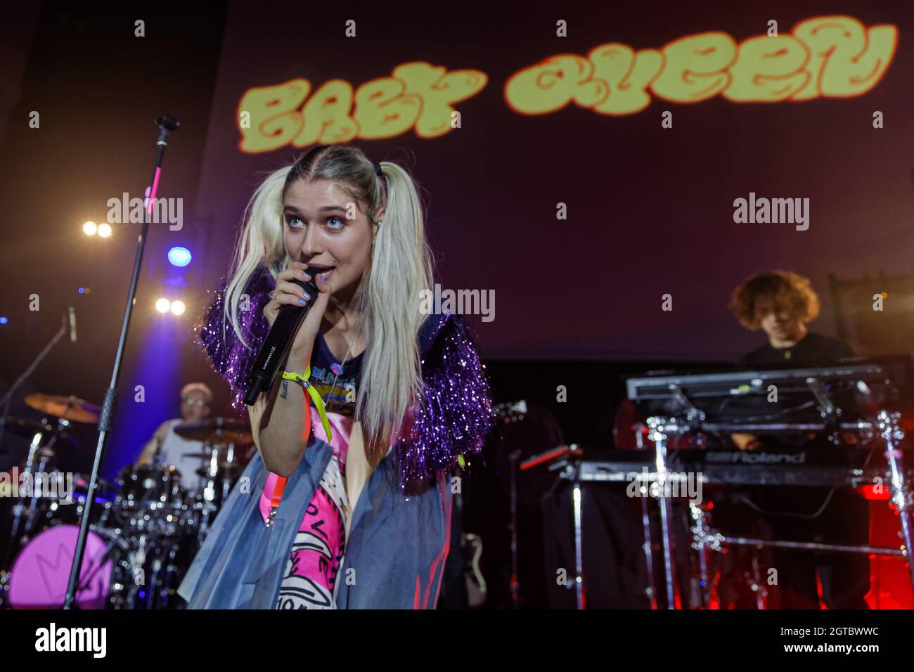 October 1, 2021: Alt pop star Bella Latham aka Baby Queen performs at ...