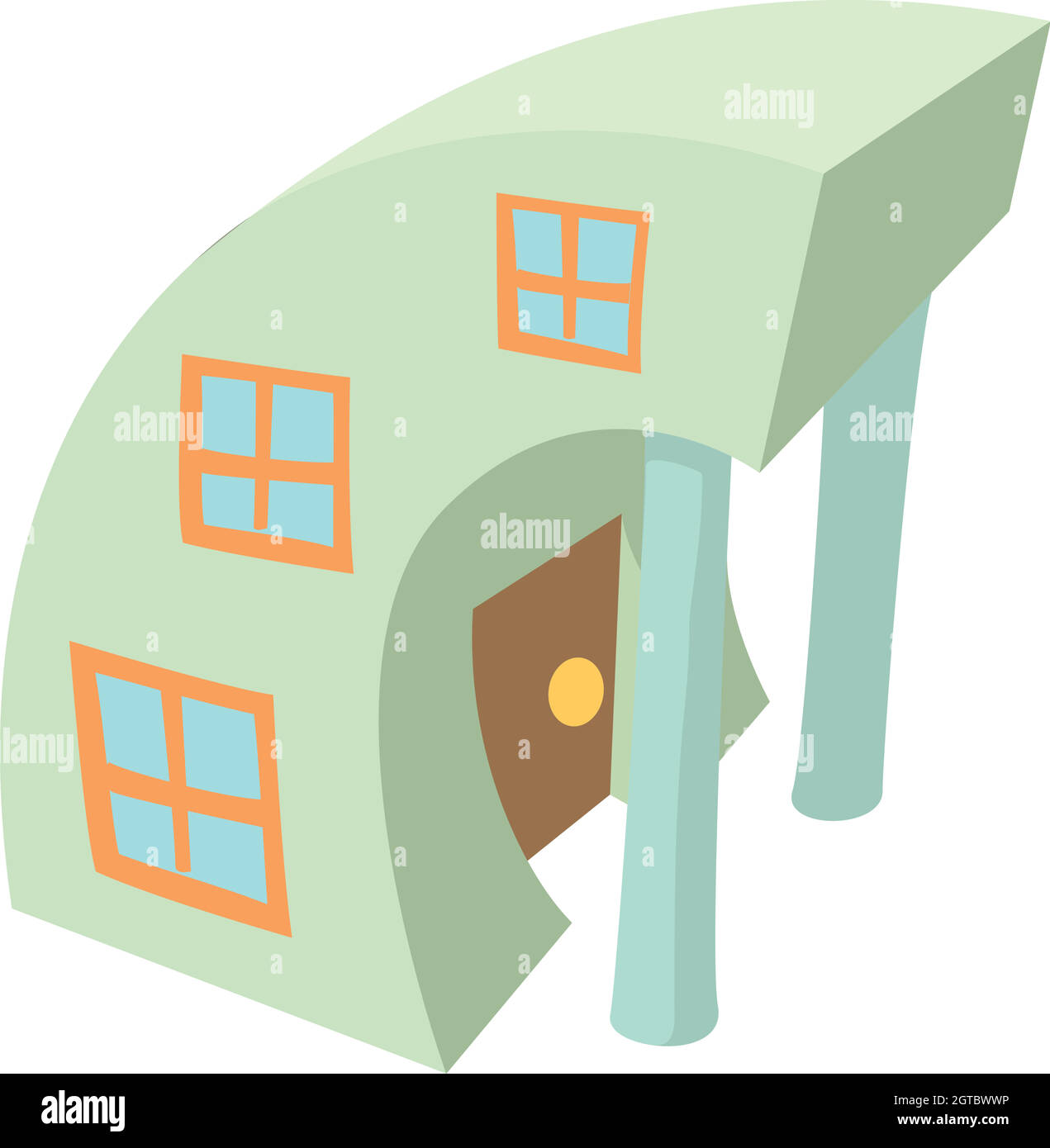 Big building icon, cartoon style Stock Vector Image & Art - Alamy