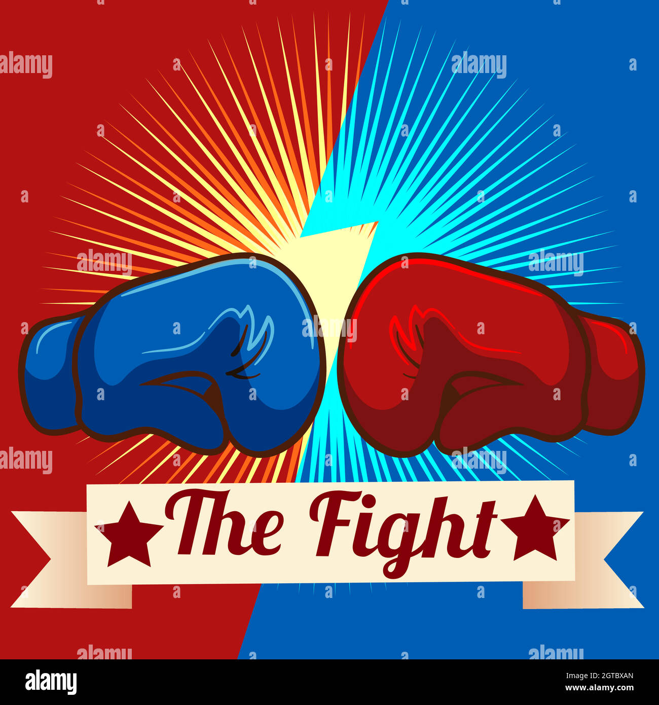 Text on red blue Stock Vector Images - Alamy