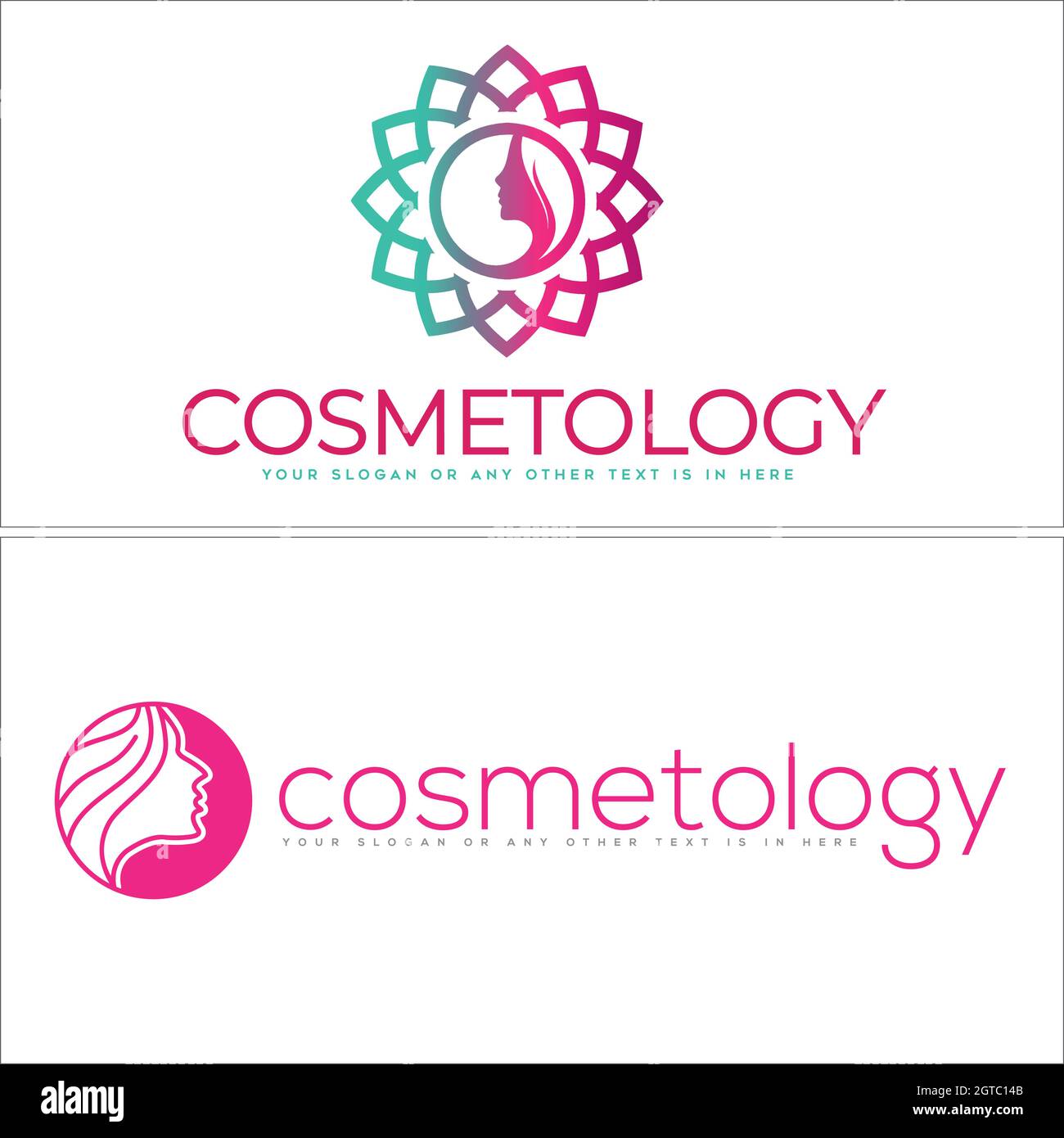Cosmetology beauty women logo design Stock Vector Image & Art - Alamy