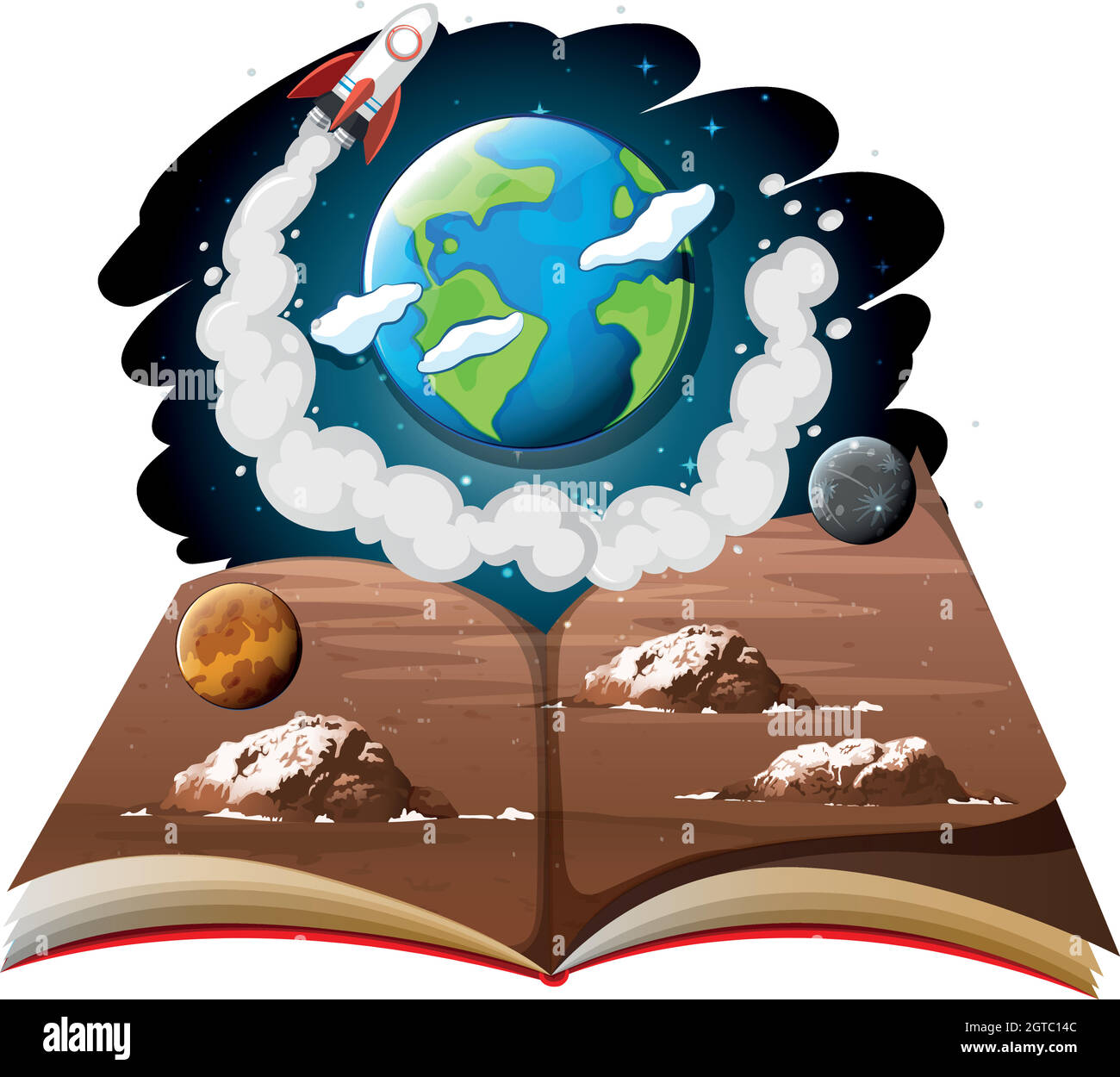 Ship on the rocks Stock Vector Images - Alamy