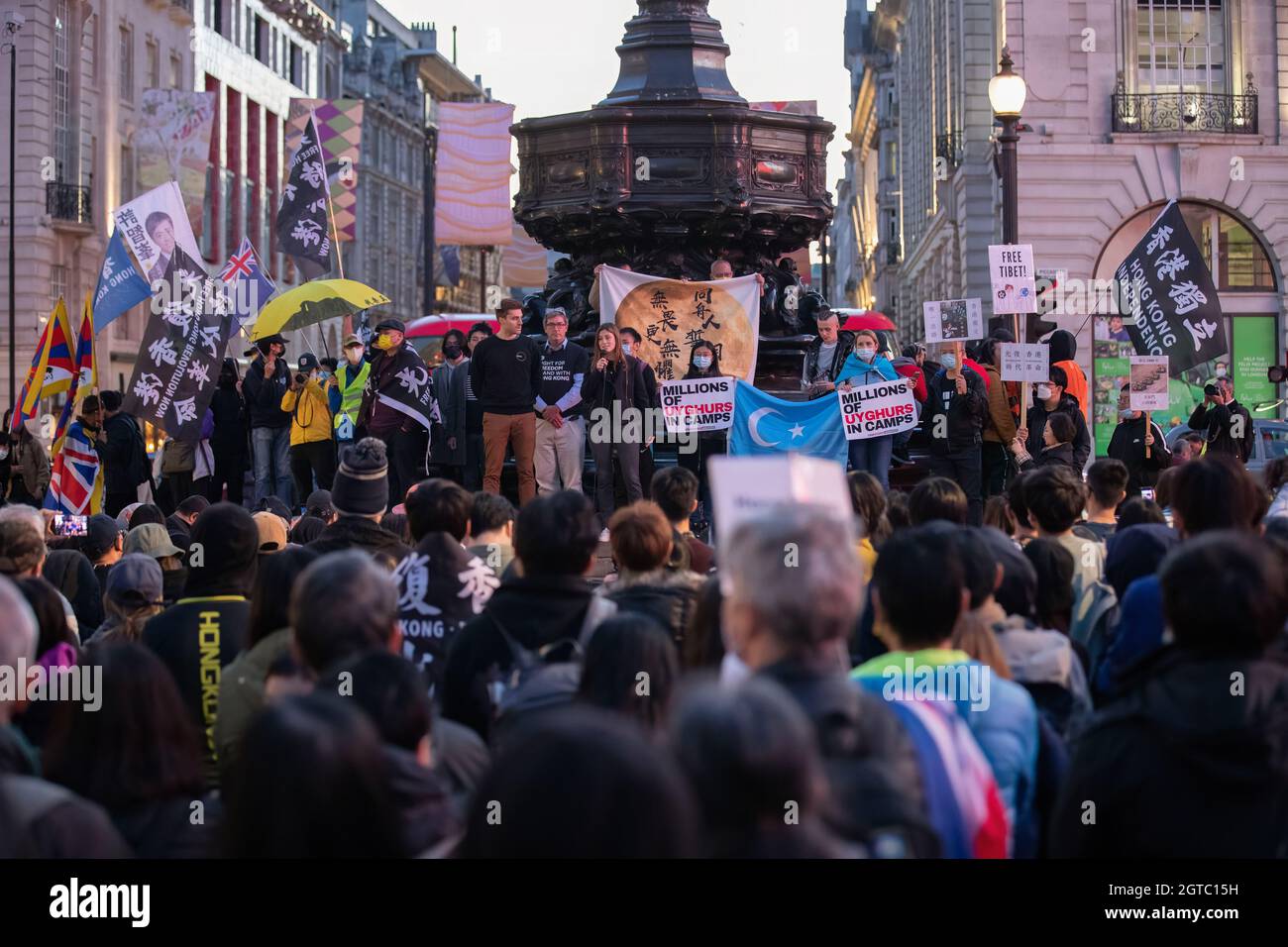 Protest sign flag communist placard hi-res stock photography and images ...