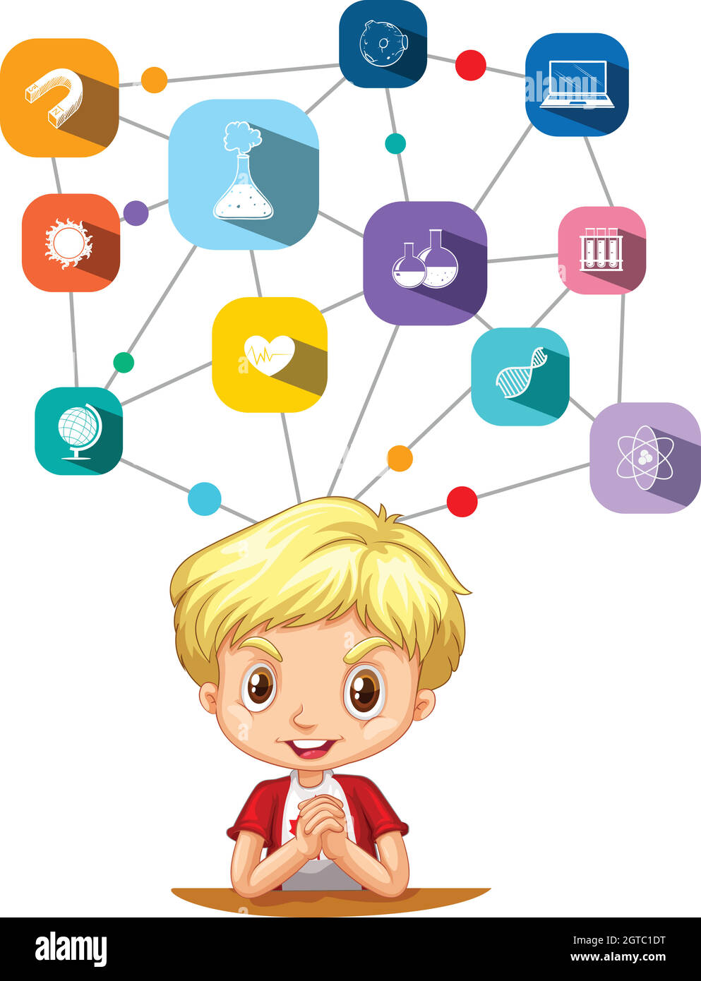 Diverse science and little boy Stock Vector Image & Art - Alamy