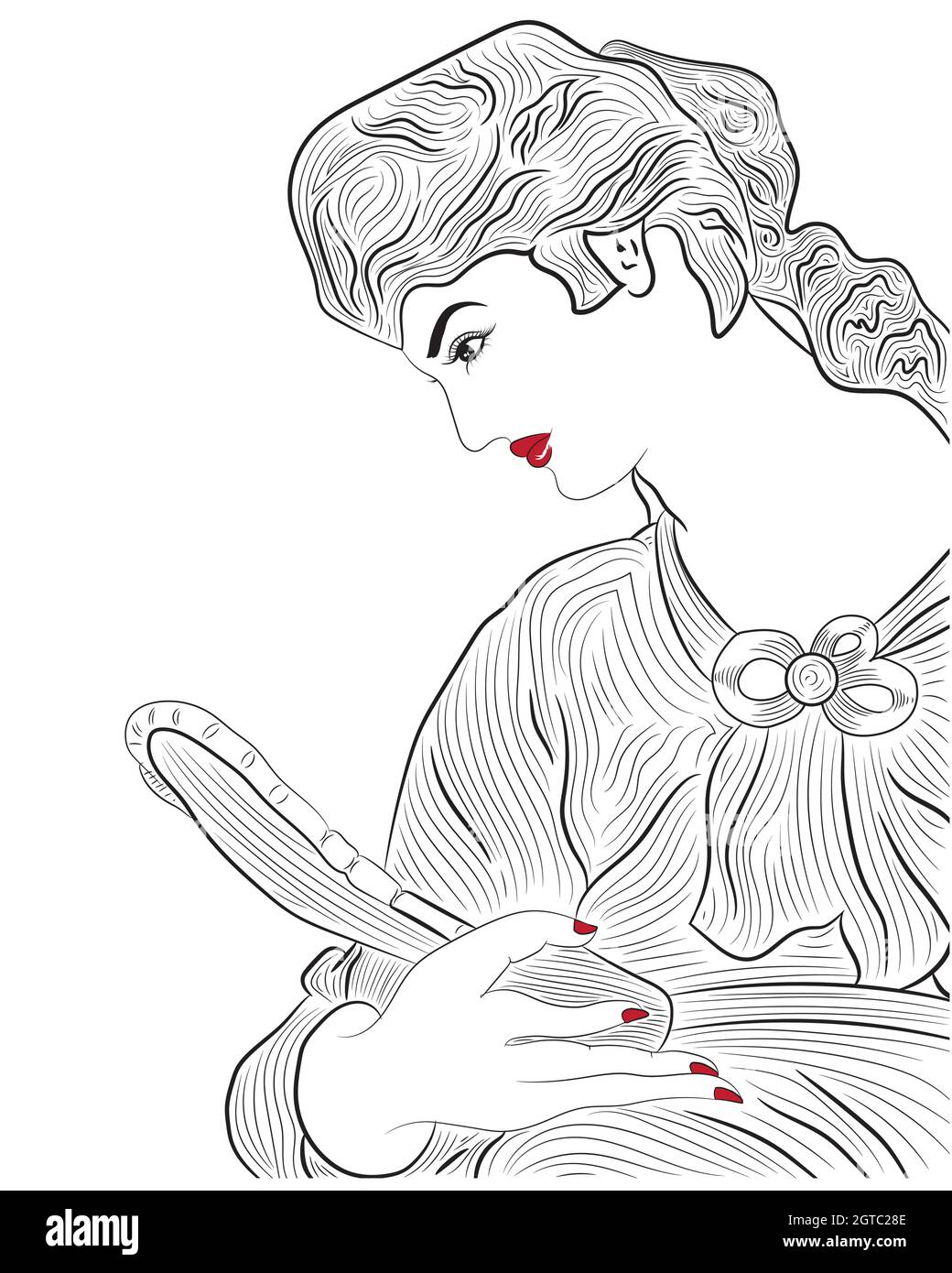 Greek lady Stock Vector Images - Alamy