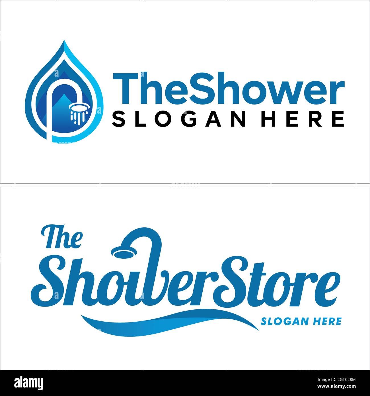 Home furnishing shower water logo design Stock Vector Image & Art - Alamy