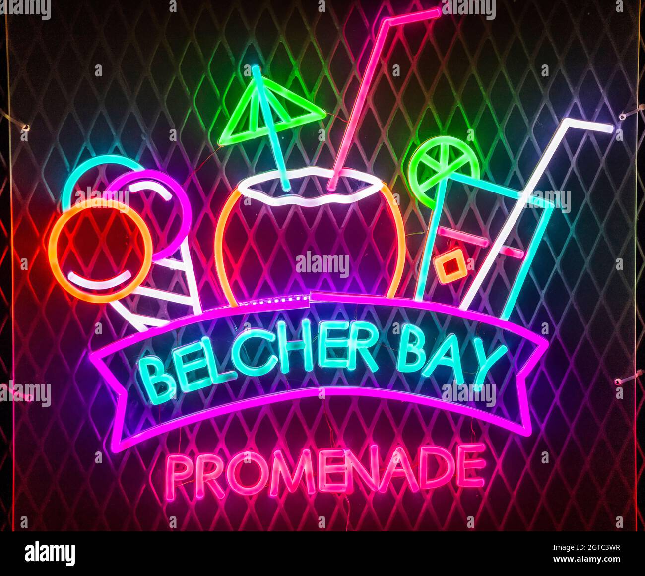 The newly opened Belcher Bay promenade, Hong Kong, China Stock Photo ...