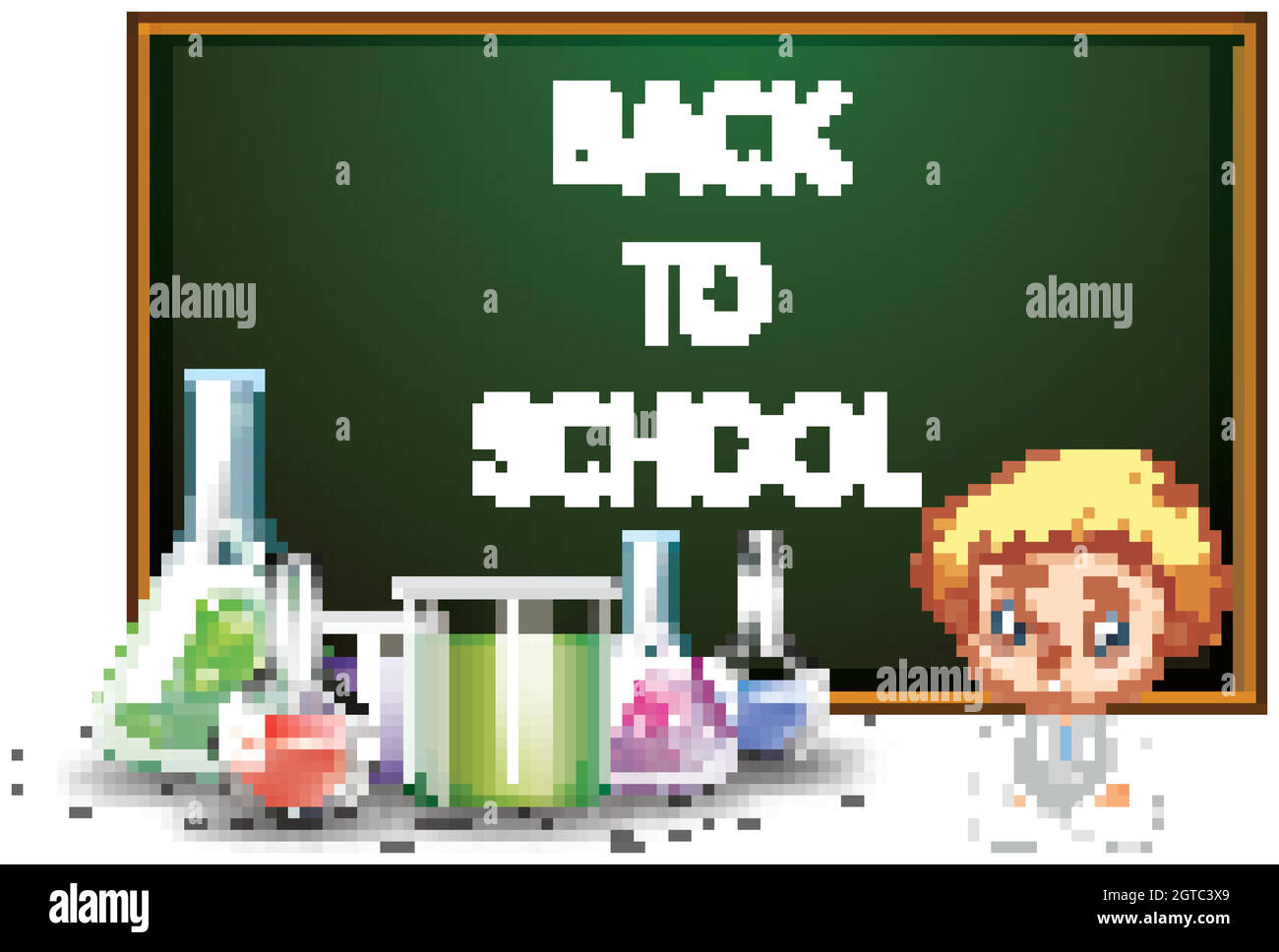 School lab laboratory Stock Vector Images - Alamy